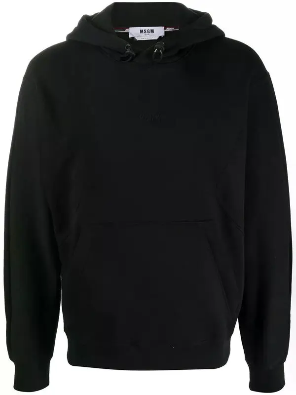 MSGM Embroidered Logo Hoodie