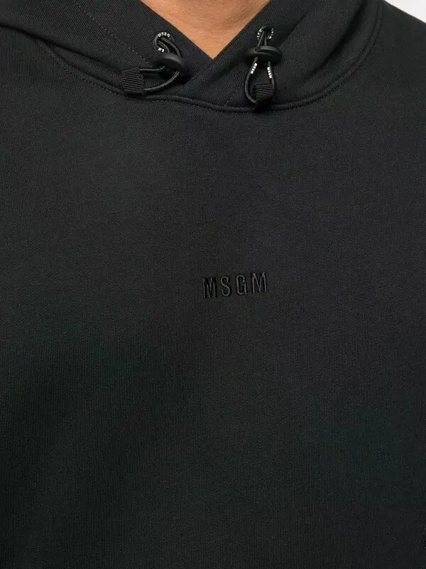 MSGM Embroidered Logo Hoodie