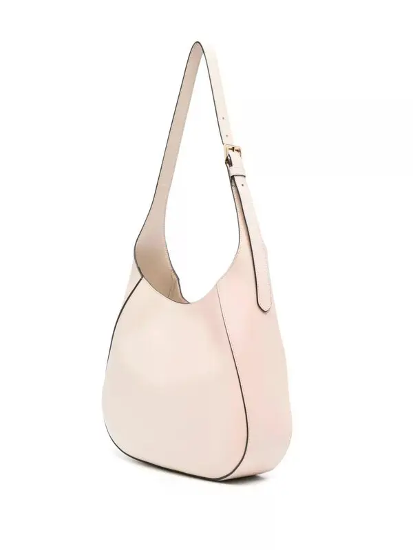 Prada Triangle Logo Shoulder Bag - Neutrals