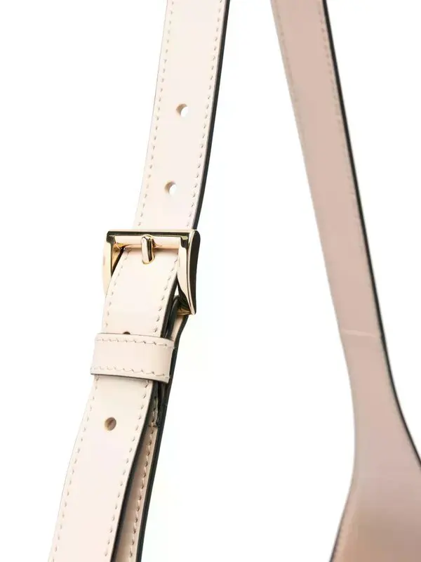 Prada Triangle Logo Shoulder Bag - Neutrals