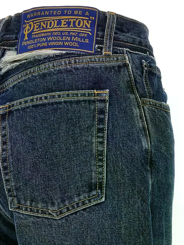 MAISON MARGIELA X Pendleton Yoke-detail Jeans