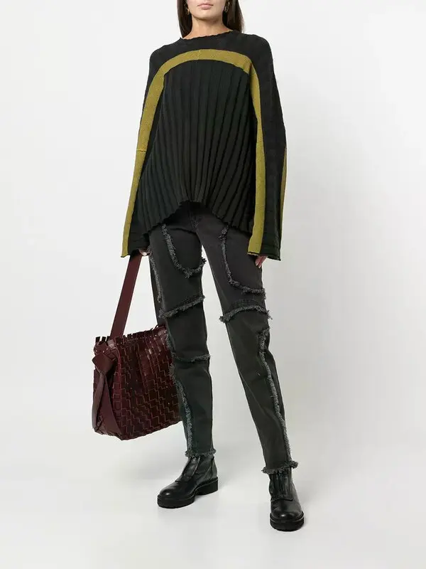 Eckhaus Latta Seam-detail Cropped Jeans