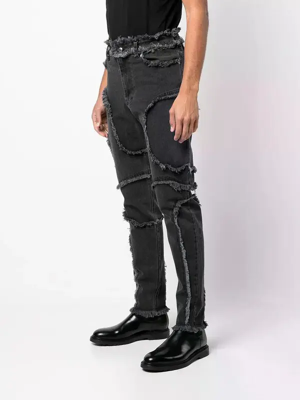 Eckhaus Latta Seam-detail Cropped Jeans