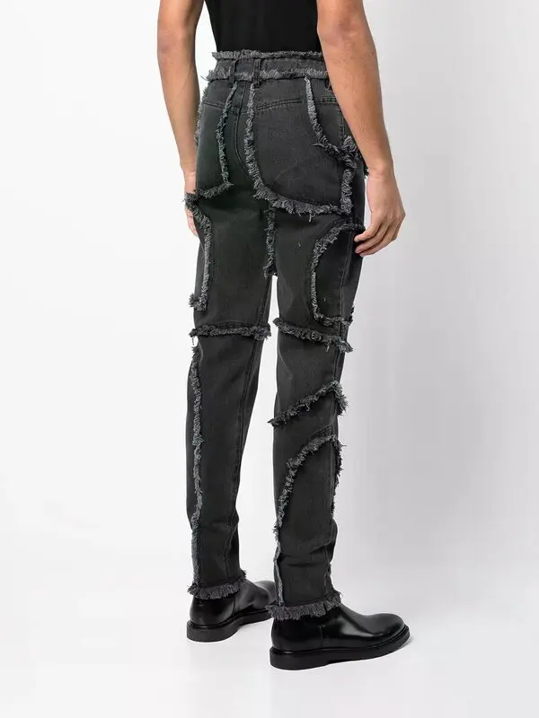 Eckhaus Latta Seam-detail Cropped Jeans