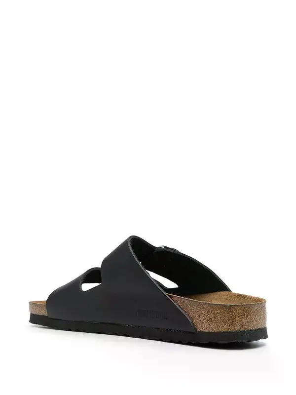 BIRKENSTOCK Buckle-fastening Leather Sandals - Black
