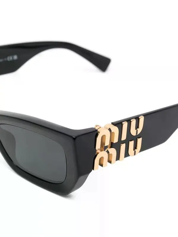 Miu Miu Logo-plaque Rectangular Sunglasses