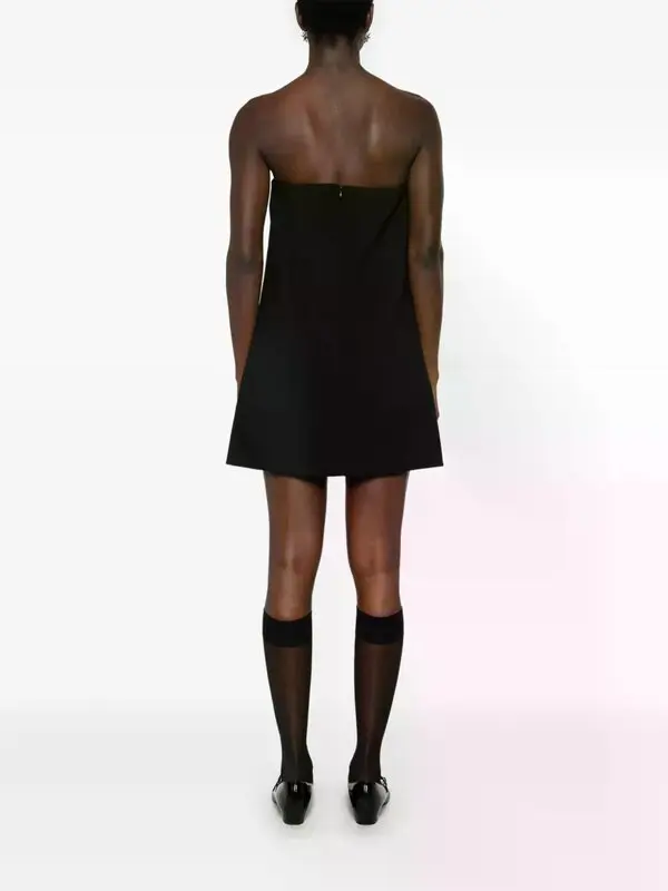 SELF-PORTRAIT Crepe Bandeau Mini Dress