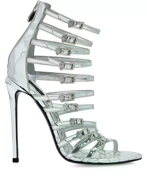 Philipp Plein Tone Stiletto Sandals With Multi-way Straps