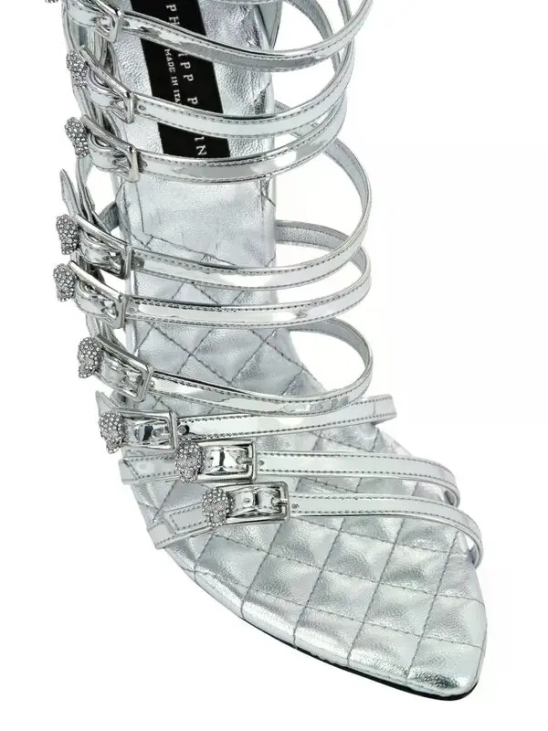 Philipp Plein Tone Stiletto Sandals With Multi-way Straps