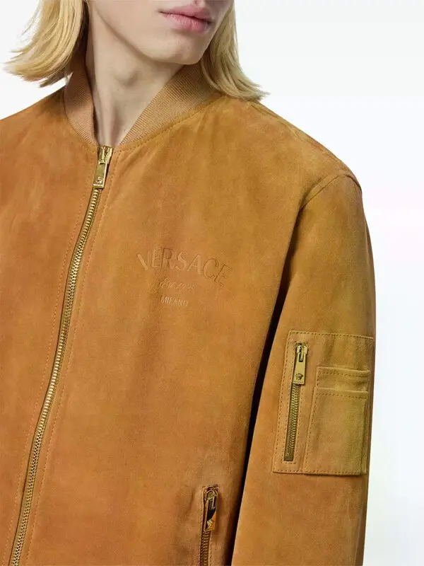 Versace Suede Bomber Jacket