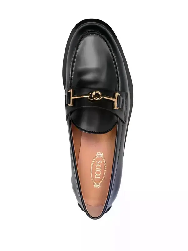 TOD'S Hardware-detail Polished Loafers