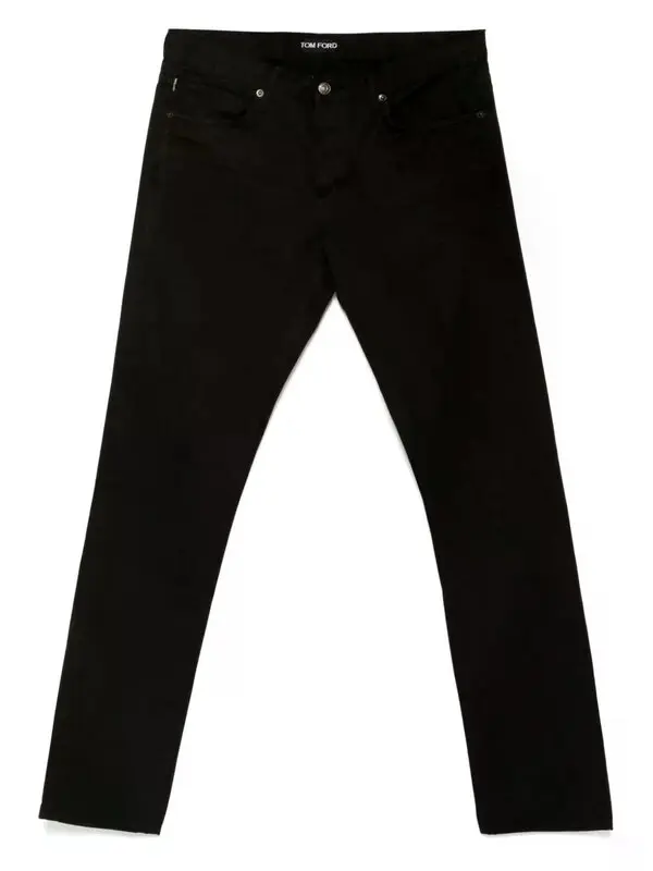 TOM FORD Compact Twill Slim-fit Jeans - Brown