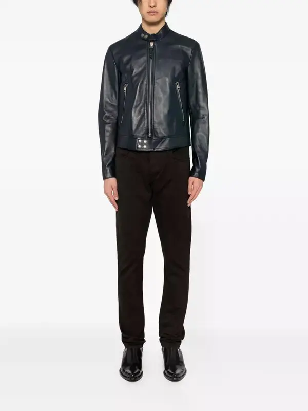 TOM FORD Compact Twill Slim-fit Jeans - Brown