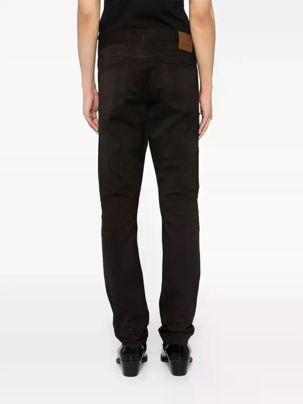 TOM FORD Compact Twill Slim-fit Jeans - Brown