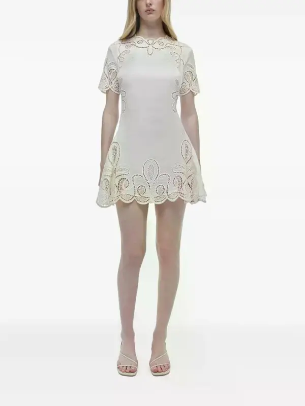 Simkhai Embroidered Mini Dress