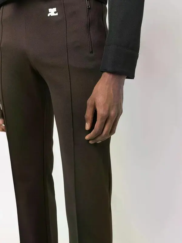 COURREGES Logo-appliqué Trousers