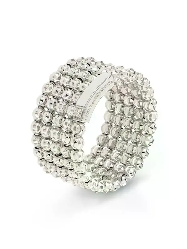 OFFICINA BERNARDI 18kt White Gold Moon Diamond Ring - Silver