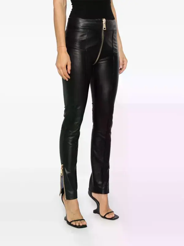 MITILIANE COUTURE Leather Trousers - Black