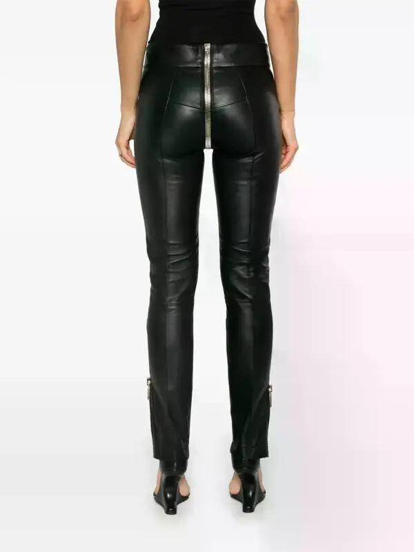 MITILIANE COUTURE Leather Trousers - Black