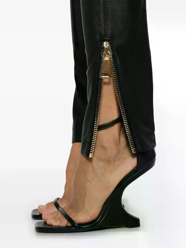 MITILIANE COUTURE Leather Trousers - Black