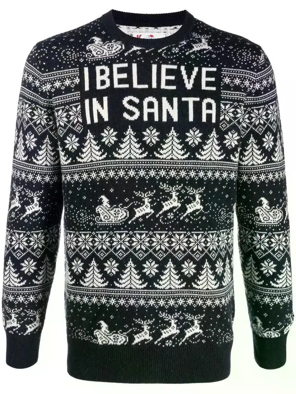 MC2 SAINT BARTH Santa Fine-knit Crew-neck Jumper