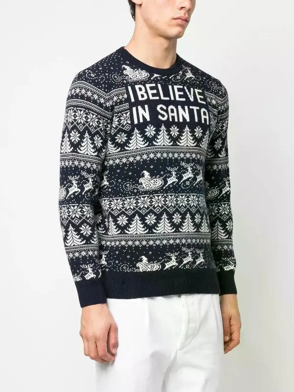 MC2 SAINT BARTH Santa Fine-knit Crew-neck Jumper