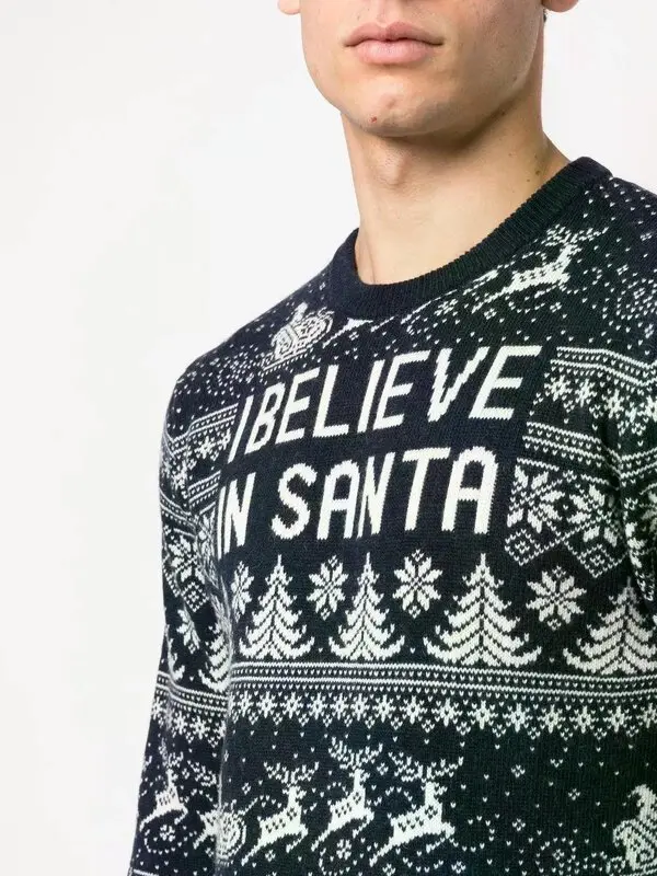 MC2 SAINT BARTH Santa Fine-knit Crew-neck Jumper
