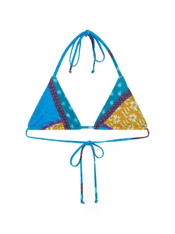 DONDE ESTEBAN Estrellitas Bikini Top - Blue