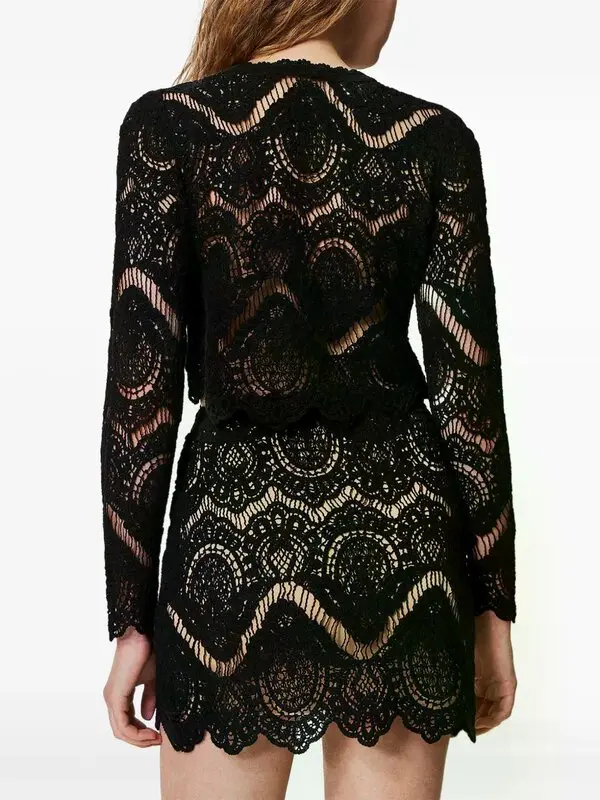 TWINSET Crochet Mini Skirt