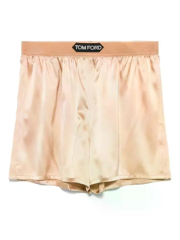 TOM FORD Satin Boxer Shorts - Neutrals