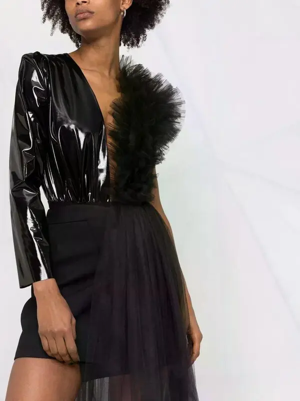 Alchemy Fashions X Lia Aram Ruffle-detail Bodysuit