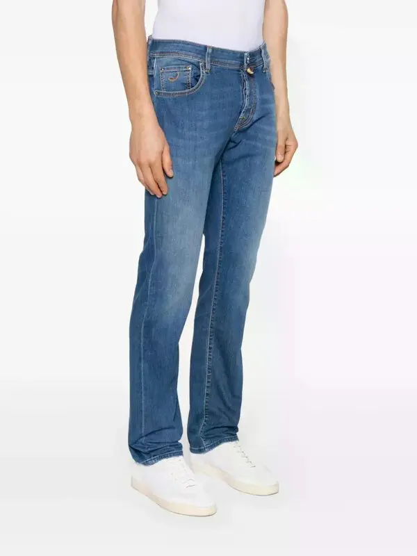 Jacob Cohen Mid-rise Straight-leg Jeans - Blue
