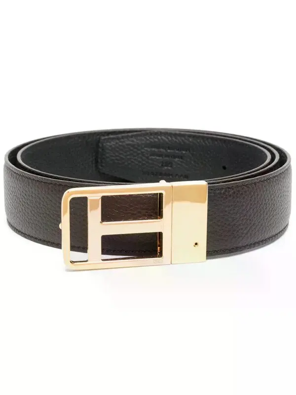 TOM FORD Leather Buckle Belt - Brown