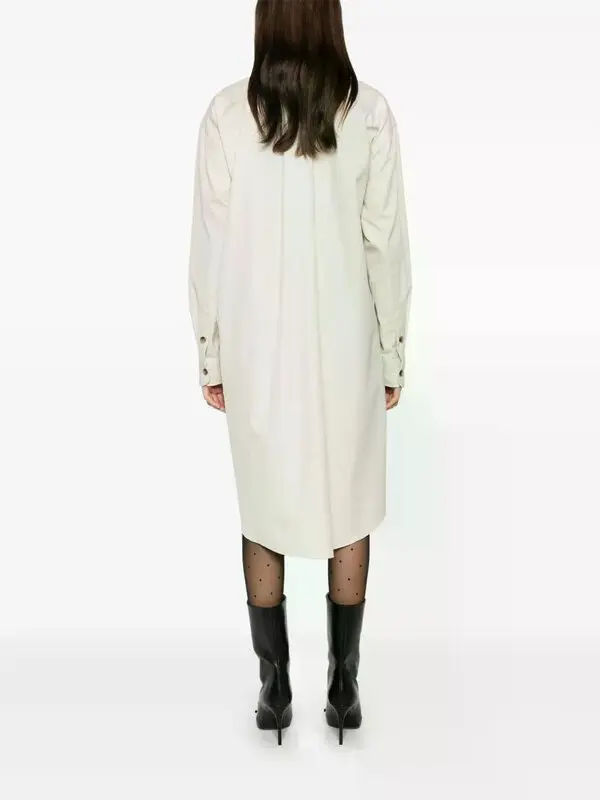 Viktor & Rolf Knotted Mini Shirt Dress - Neutrals