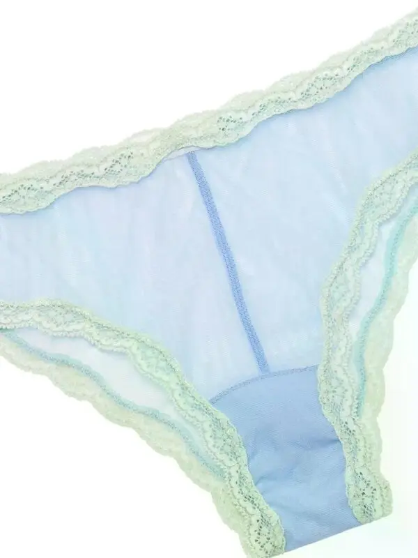 FLEUR DU MAL Lace-trimmed Briefs