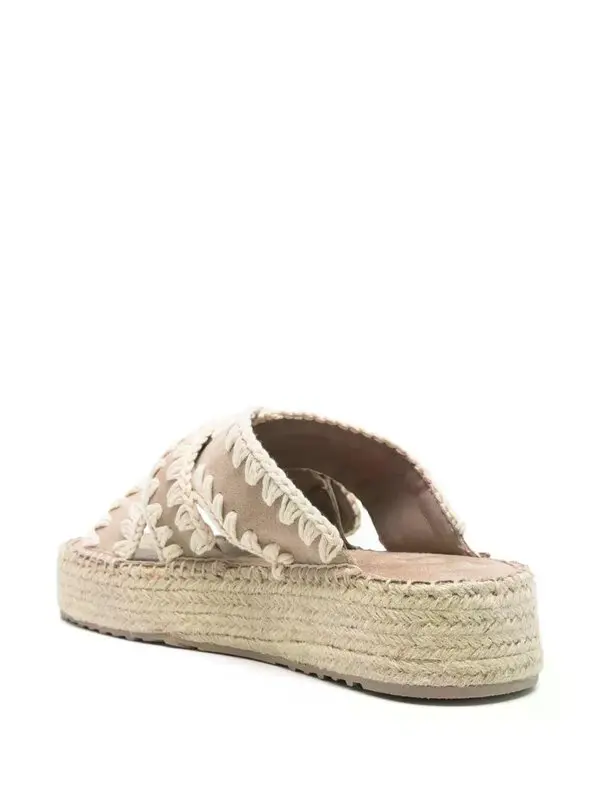 Mou Heeled Jute Sandals - Neutrals