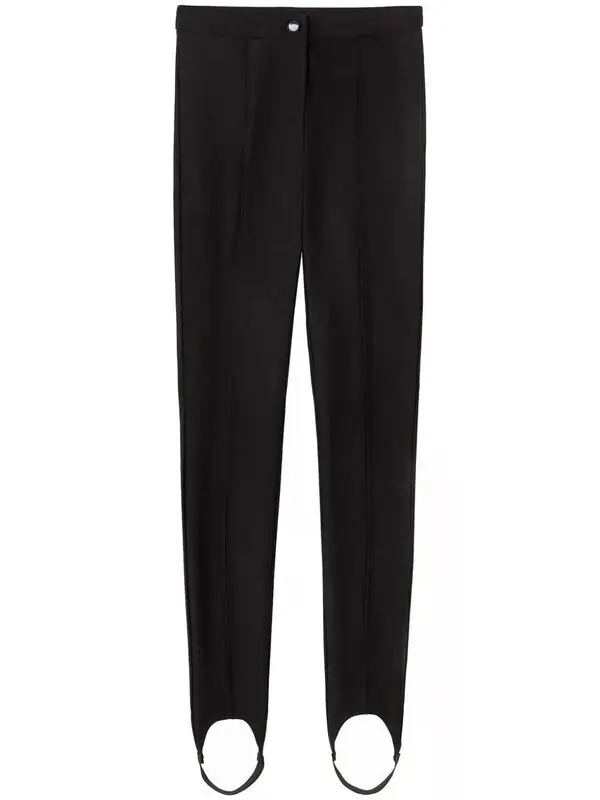 Pinko Creased Straight-leg Trousers - Black