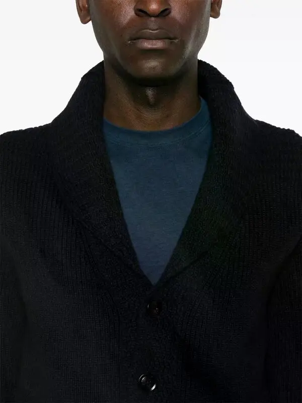 TOM FORD Shawl Cashmere Cardigan - Blue