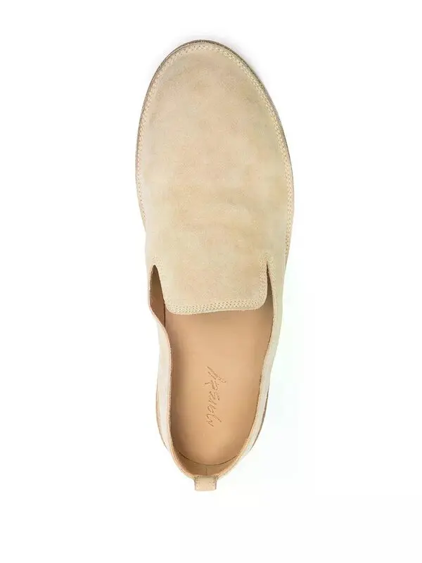 Marsèll Strasacco Round-toe Suede Loafers - Neutrals