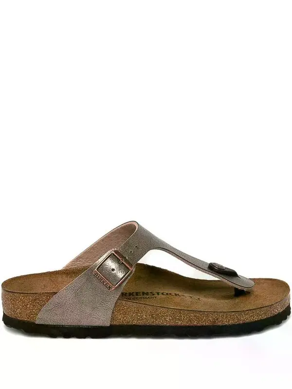 BIRKENSTOCK Gizeh Metallic Thong Sandals - Neutrals