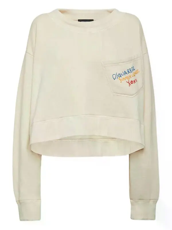 Dsquared2 Cotton Sweatshirt - Neutrals