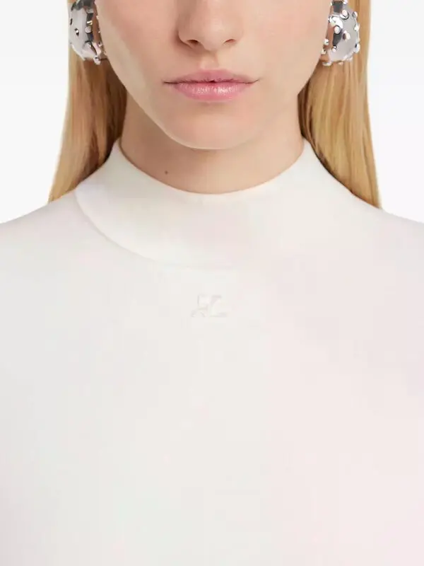 COURREGES Infinity Flecked Hoop Earrings
