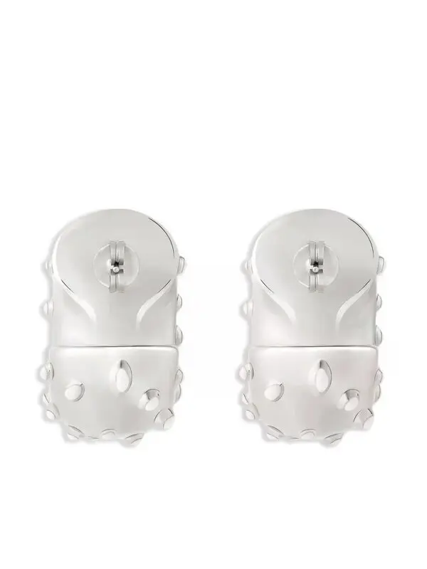 COURREGES Infinity Flecked Hoop Earrings