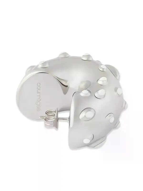 COURREGES Infinity Flecked Hoop Earrings