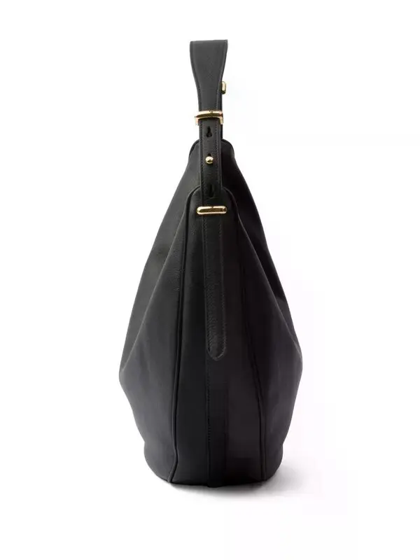 Prada Logo-plaque Leather Shoulder Bag