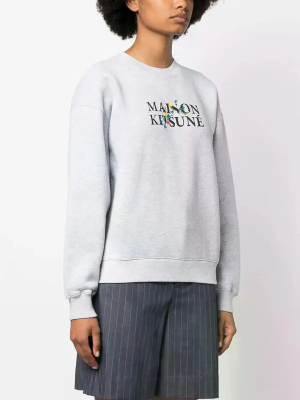 Maison Kitsuné Logo-print Cotton Sweatshirt