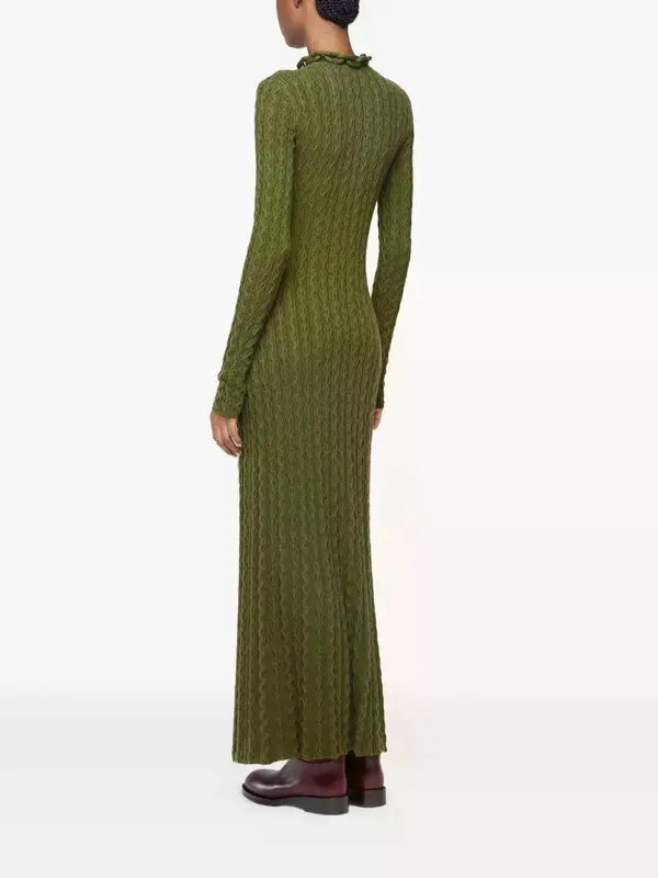 Rabanne Wool Maxi Dress - Green