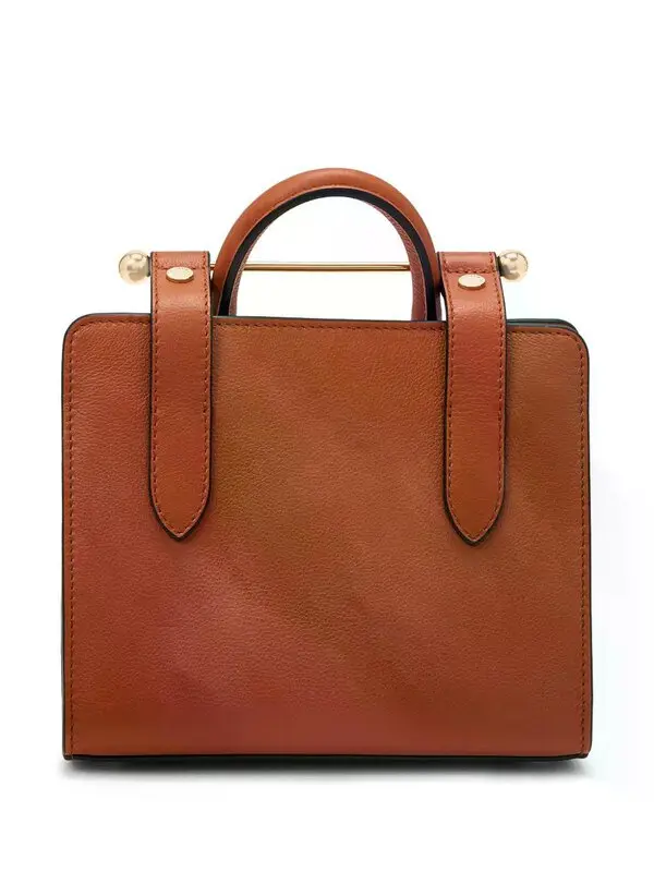 Strathberry Nano Leather Tote Bag - Brown