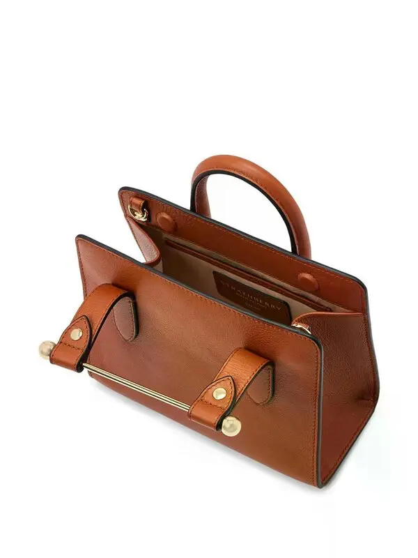 Strathberry Nano Leather Tote Bag - Brown