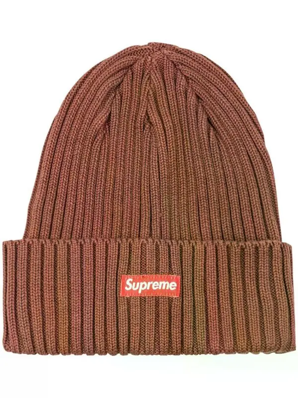 Supreme Overdyed Box Logo Beanie - Brown
